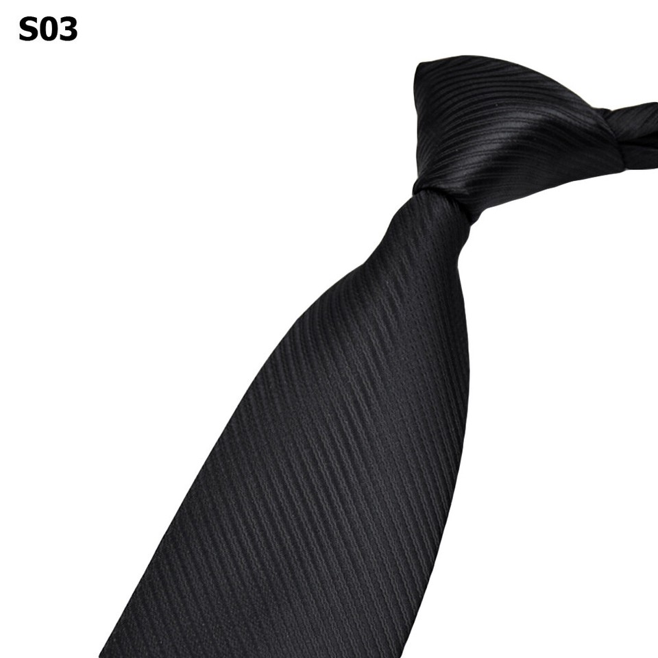 Men’s Plain Color Necktie Wedding Party Formal 8CM Wide Neck Ties ...