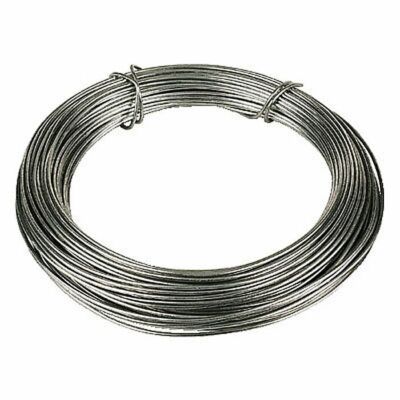 50m Galvanised Straining Wire 2.5mm 3mm Tensioning Fence Line Wire ...