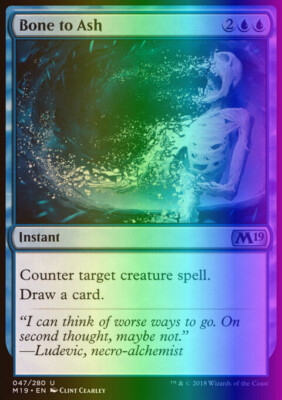 MTG Magic the Gathering Bone to Ash (47/333) Core Set 2019 NM FOIL | eBay