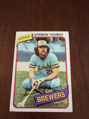 1980 Topps #623 Gorman Thomas (NRMT) | eBay