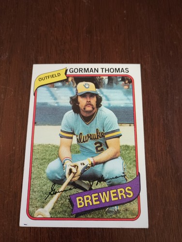 1980 Topps #623 Gorman Thomas (NRMT) | eBay