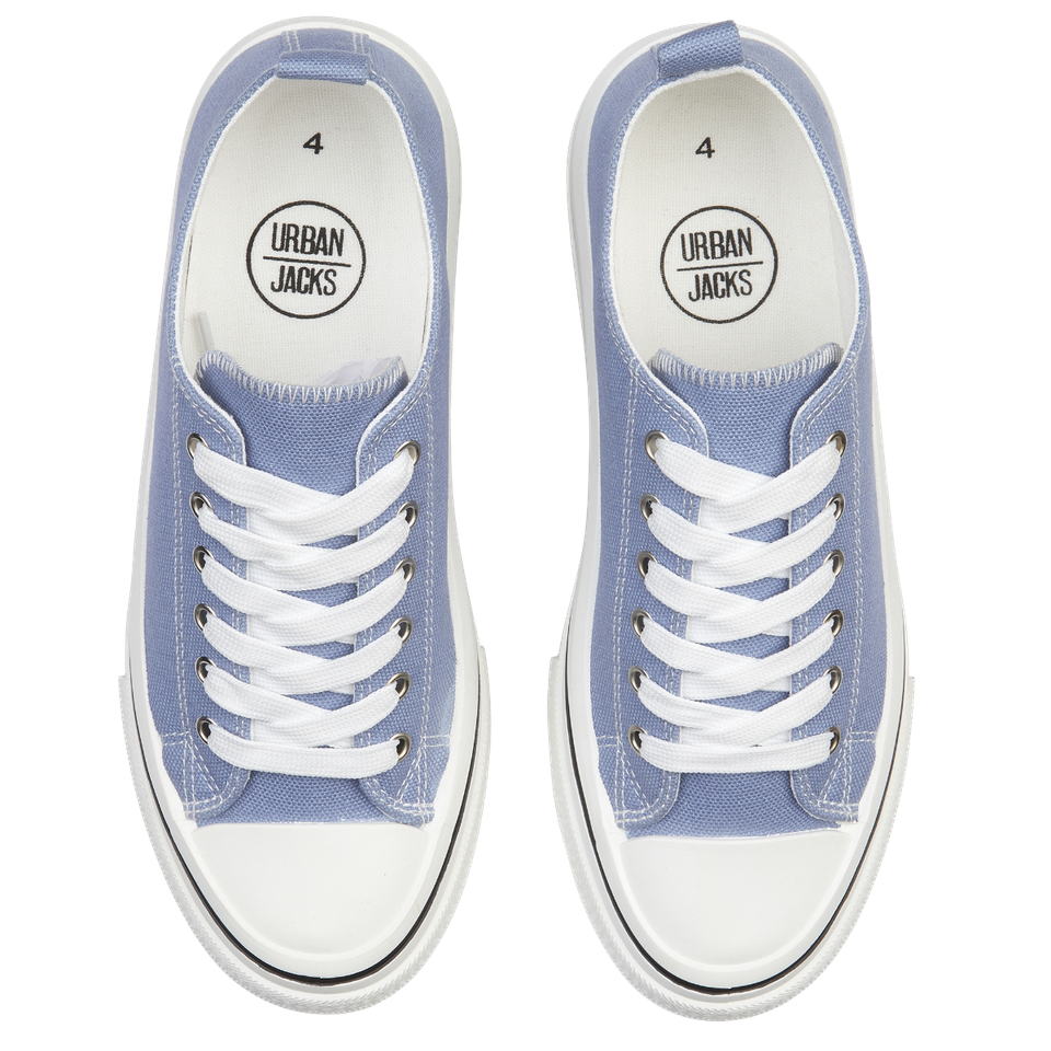 Ladies Canvas Trainers Platform Sneakers Plimsolls Lace Up Pumps Women ...