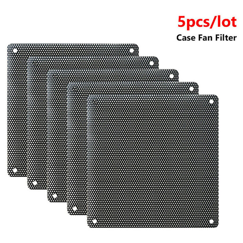 5Pcs 8cm PVC PC Fan Dust Filter Computer Mesh Dustproof Case Mesh ...