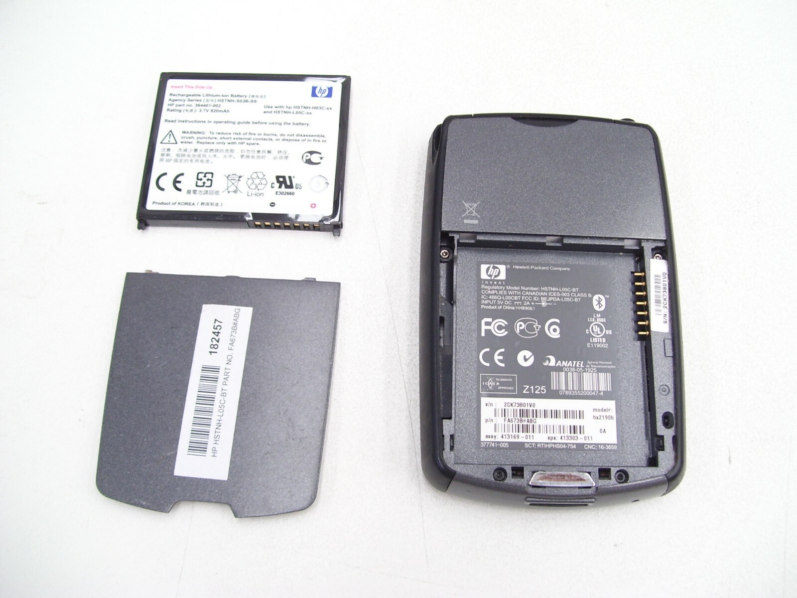 HP IPAQ POCKET PC PDA HX2190B HSTNH-L05C-BT FA673B#ABG HANDHELD | eBay