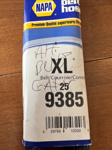 🔥NAPA XL Cogged V-Belt 25-9385. FREE SHIPPING🇺🇲 | eBay
