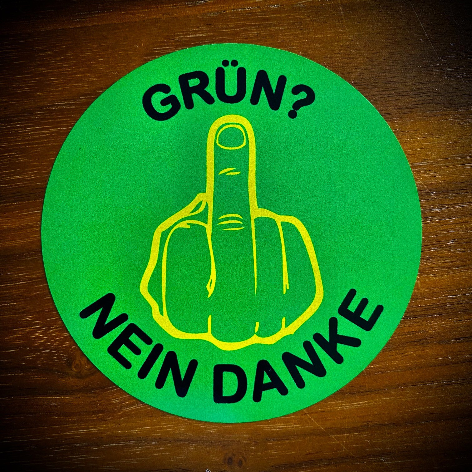 GRÜN GRÜNE Nein Danke CO2 Diesel Aufkleber Tuning Auto Fun Sticker ...
