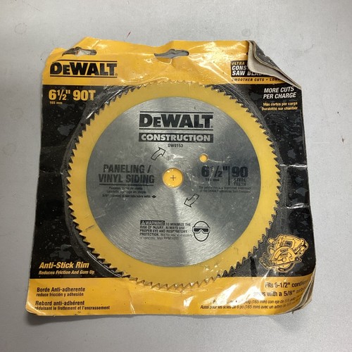 DEWALT DW9153 6-1/2-Inch 90 Steel Saw Blade 28877435954| eBay