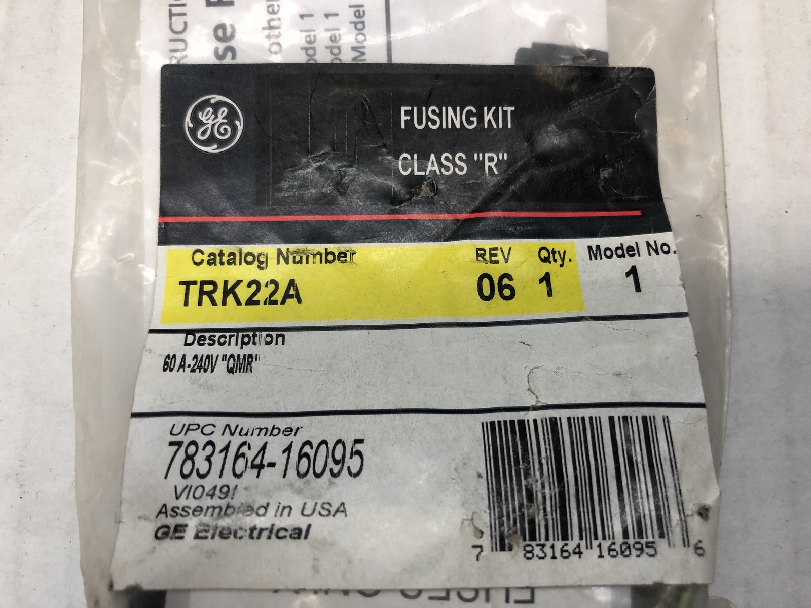 General Electric TRK22A Class R Fuse Kit 60a 240v for sale online | eBay