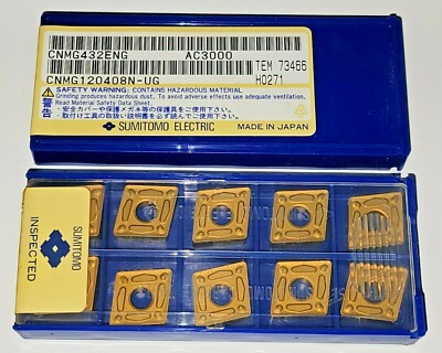 CNMG 432 ENG AC3000 SUMITOMO *** 10 INSERTS *** GENUINE FACTORY PACK ...