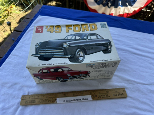 Vintage AMT Model Kit 1949 Ford Custom 1/25 Street Rods Unbuilt Bagged ...