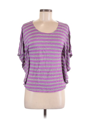 Ellen Tracy Women Purple 3/4 Sleeve T-Shirt M | eBay