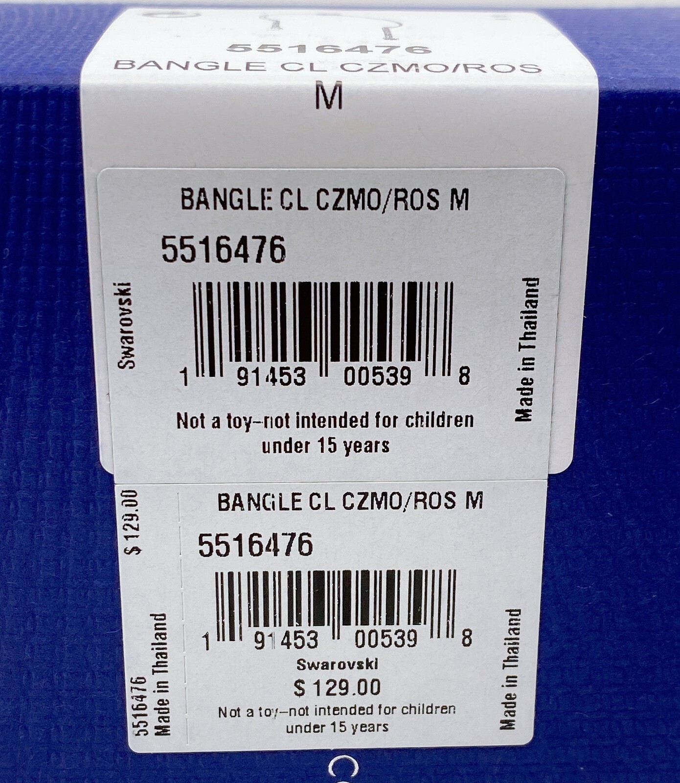 New SWAROVSKI Rose Gold Sparkling Dance Pink Clover Bangle Bracelet ...