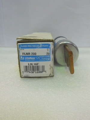 New Littelfuse FLNR 200 Amp Fuse FRN R 200 Class RK5 250V Class RK5 NIB ...