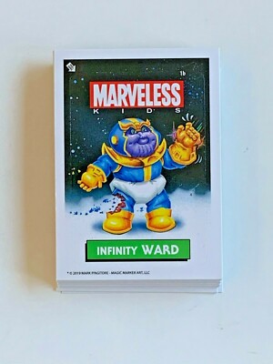 Marveless Kids Garbage Pail Kids Marvel Universe Parody Cards - Pick ...