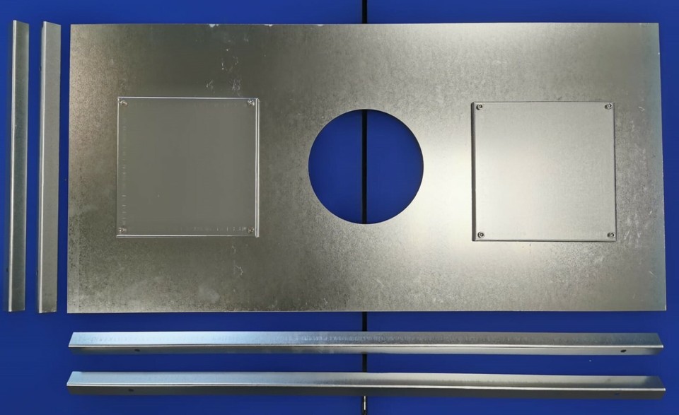 Stove register plate, steel chimney closure board for wood burner | eBay UK