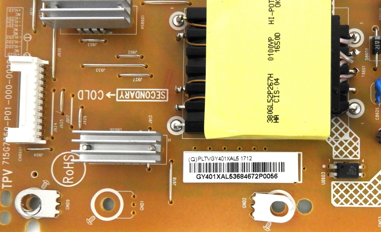 NEC E506 Power Supply Board PLTVGY401XAL5 | eBay