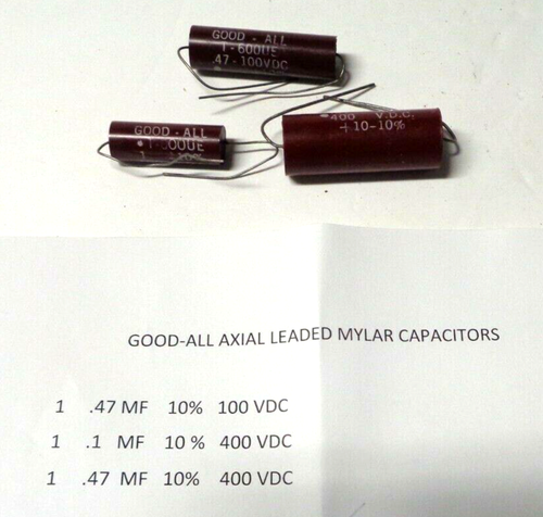 Good All Axial Leaded Mylar Caps See Specs In Photos | eBay