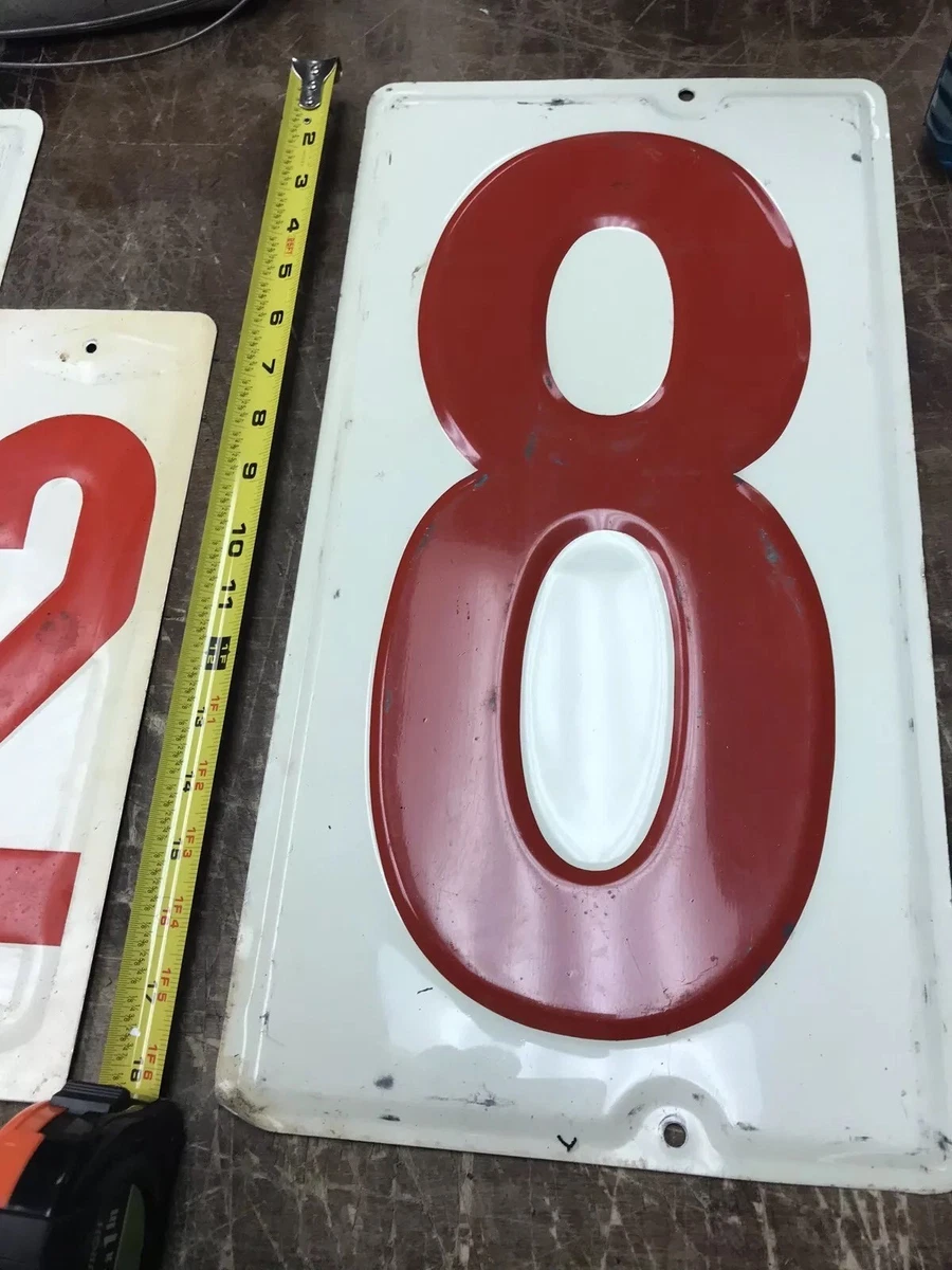 Vintage Metal Gas Station Signs