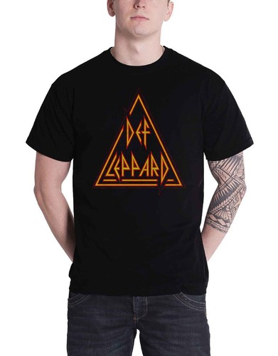 Def Leppard Triangle Band Logo T Shirt | eBay