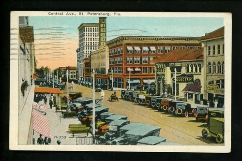 Florida FL postcard St Petersburg Central Ave | eBay