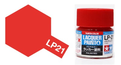 TAMIYA COLORI LACQUER PAINT PER PLASTICA LP-21 ITALIAN RED MODELLISMO ...
