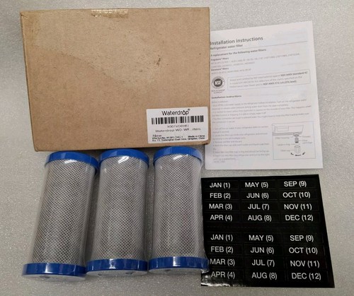 3 PACK Waterdrop REFRIGIATOR WATER FILTER FOR WF1CB WFCB | eBay