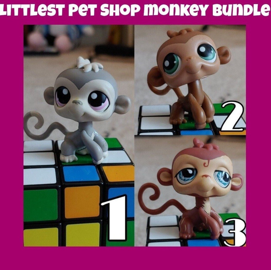 Littlest Pet Shop Monkeys bundle: #57, #485, #1029 | eBay