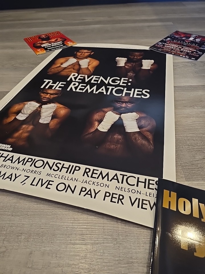 JULIO CESAR CHAVEZ RANDALL REMATCH POSTER May 1994 BOXING RARE PAY Per ...