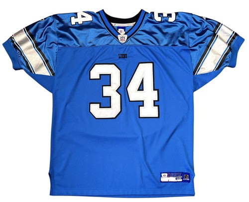 Vtg Reebok Size 50 NFL Detroit Lions #34 Kevin Jones On Field Stitched ...