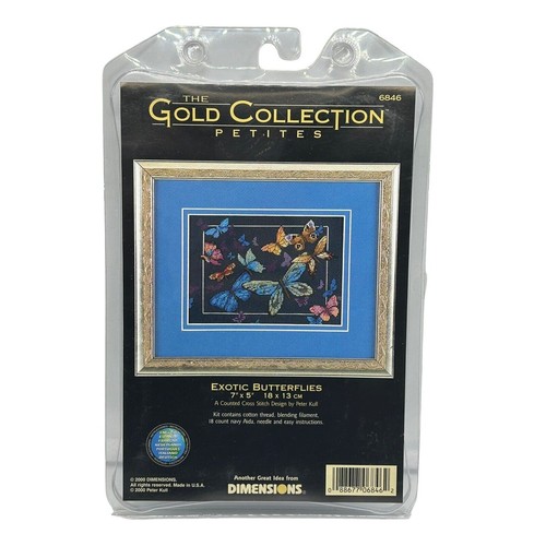 Dimensions Gold Collection Petites, #6846 Exotic Butterflies 7"x 5" | eBay