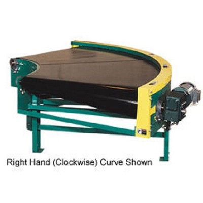 NEW! Omni Power Turn Belt Conveyor 24"W 90 Degree Left Curve 48 Degree ...