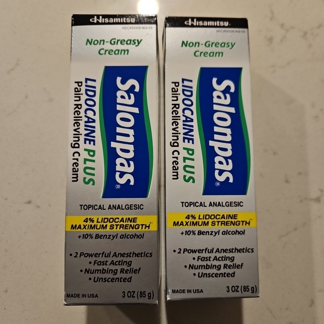 Salonpas Plus Pain Relieving Cream 3oz Exp x2 2027+ 355328902032| eBay