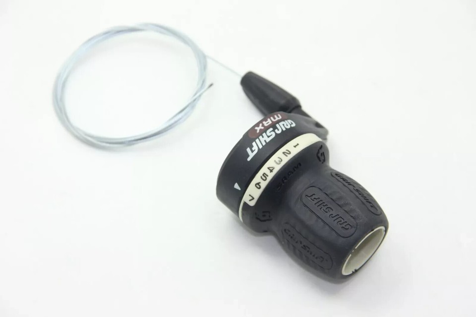 SRAM MRX Shimano Grip Shift Max Gripshift Black 3 x 6 Twist Shifter Set ...