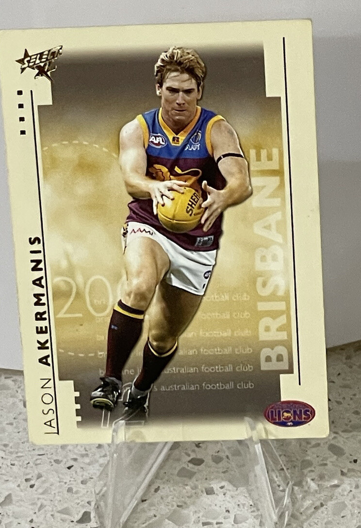 2003 Select Jason Akermanis Brisbane Lion’s AFL Trading Card | eBay ...