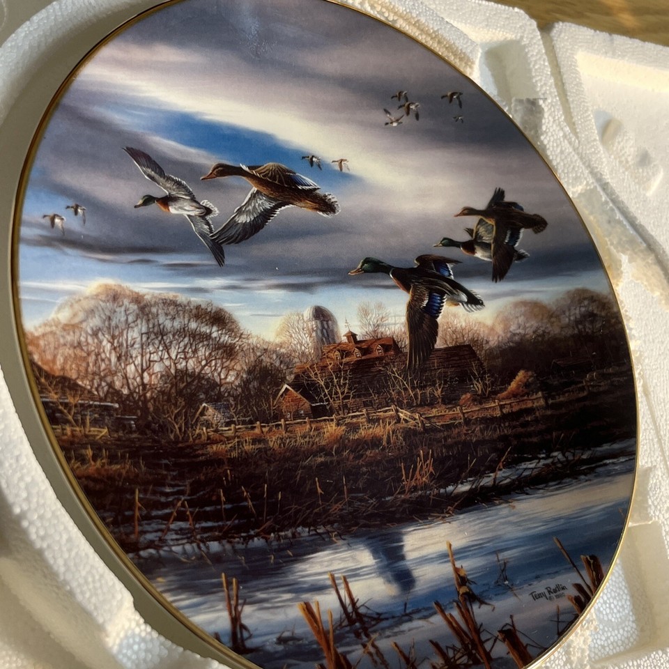 Terry Redlin,Plate,”8 “,Spring Thaw”,4874 A, Mint Condition.Box ...