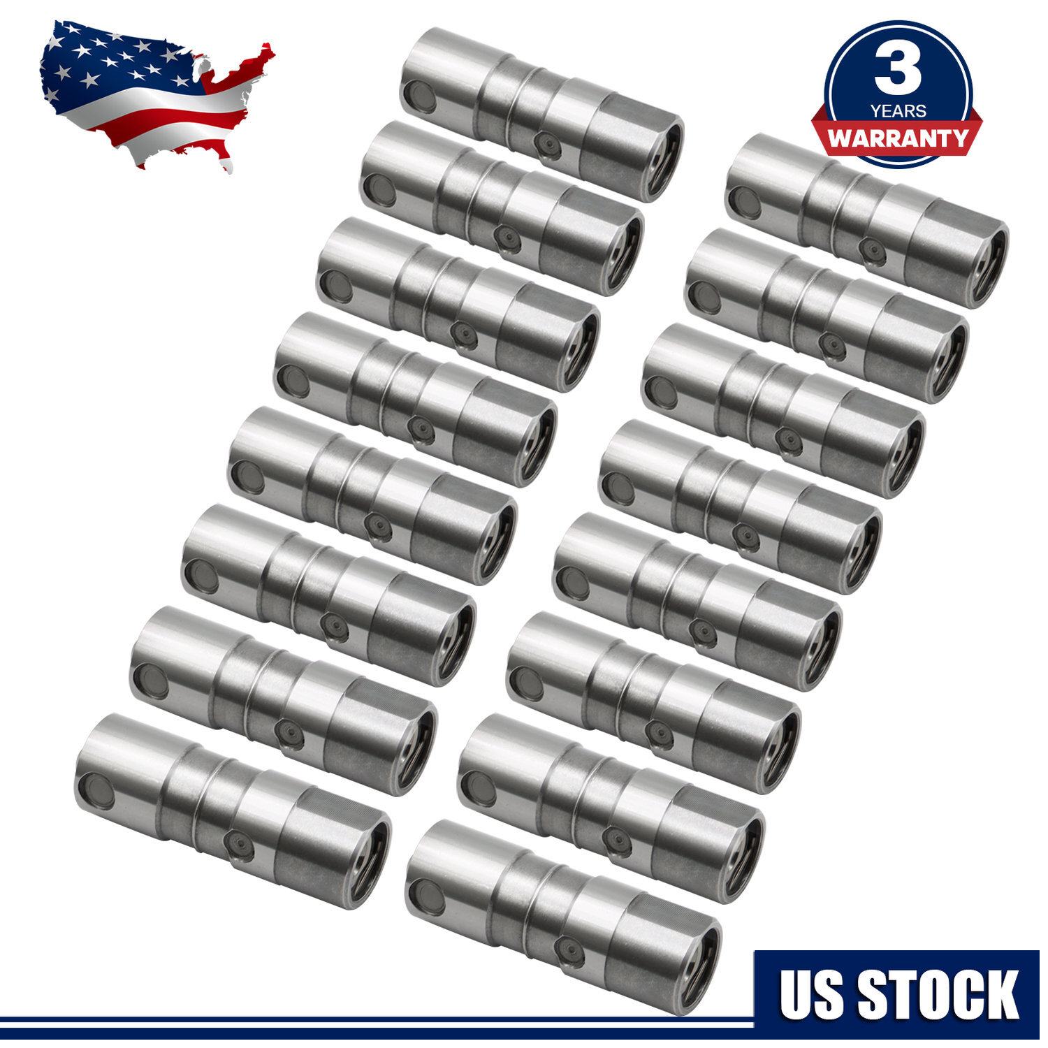 Set 16 Hydraulic Roller Lifters for Chevy 5.3 5.7 6.0 LS1 LS2 LS3 SBC ...