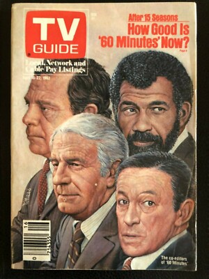 1983 Original TV GUIDE '60 MINUTES' BRADLEY WALLACE REASONER SAFER W WA ...