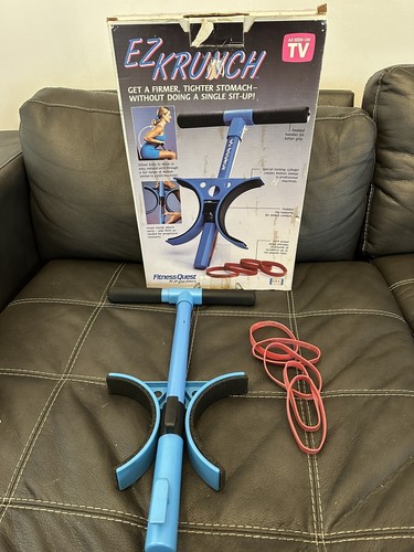 EZ Krunch 1993 Fitness Quest Abdominal Exercise Equipment Used In Box ...