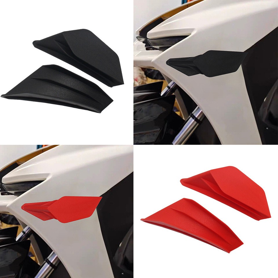 2pcs Motorcycle GP Winglets Aerodynamic Wing Spoiler Universal D0O7 | eBay