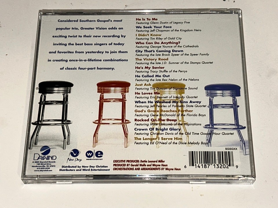 Greater Vision Quartets Southern Gospel Music Album Cd 3G6 614187132029 ...