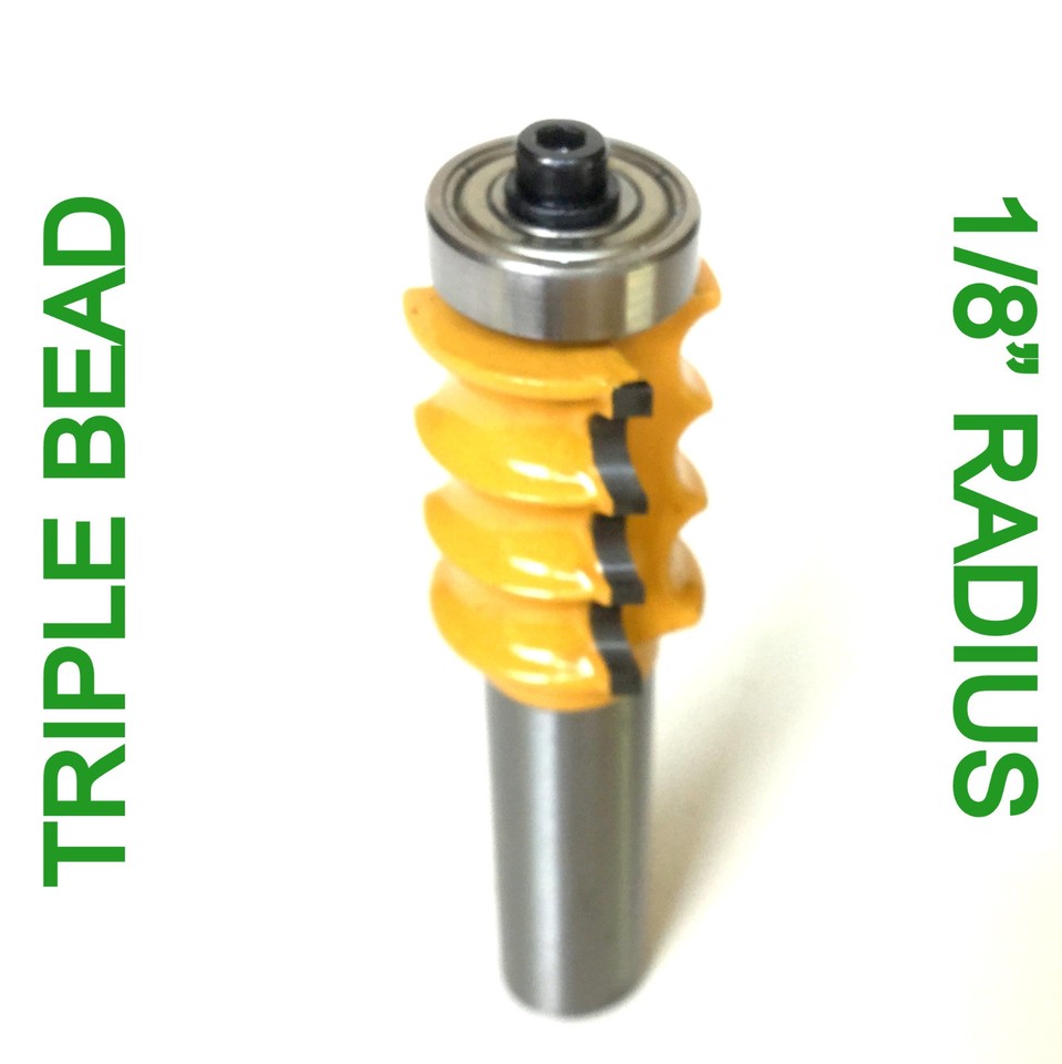 1 pc 1/2" Shank with 1/8" Rad. Triple Bead Router Bit sct-888 | eBay
