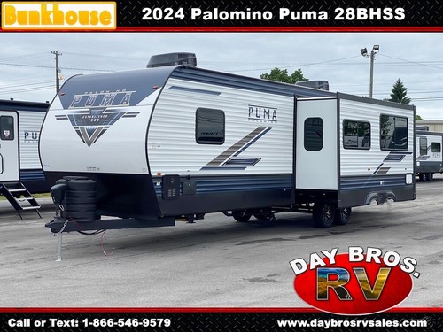 24 Palomino Puma 28BHSS Lite Travel Trailer Towable RV Camper Private ...