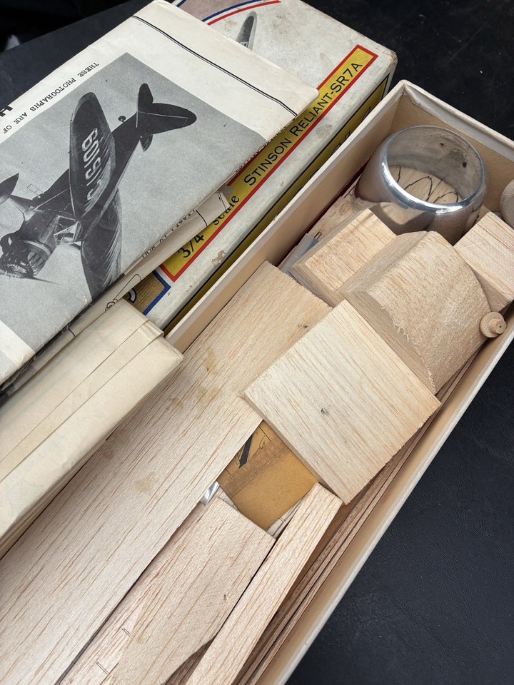 Gorgeous Megows Stinson Reliant Free Flight Balsa Model Airplane Kit | eBay