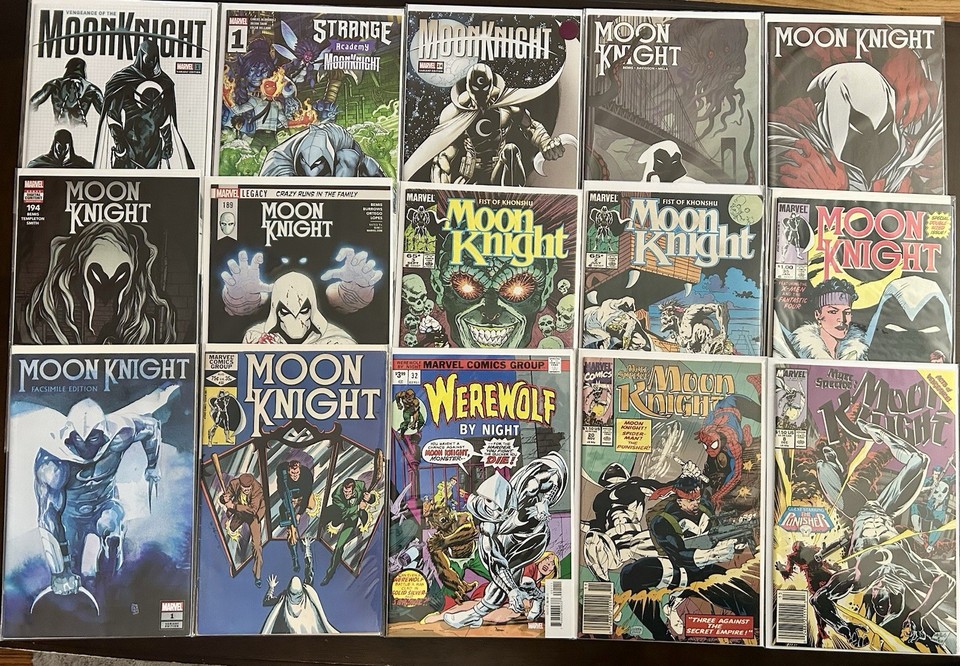 Moon Knight Lot of 15 Marvel Comics First Appearance to Modern Issues ...