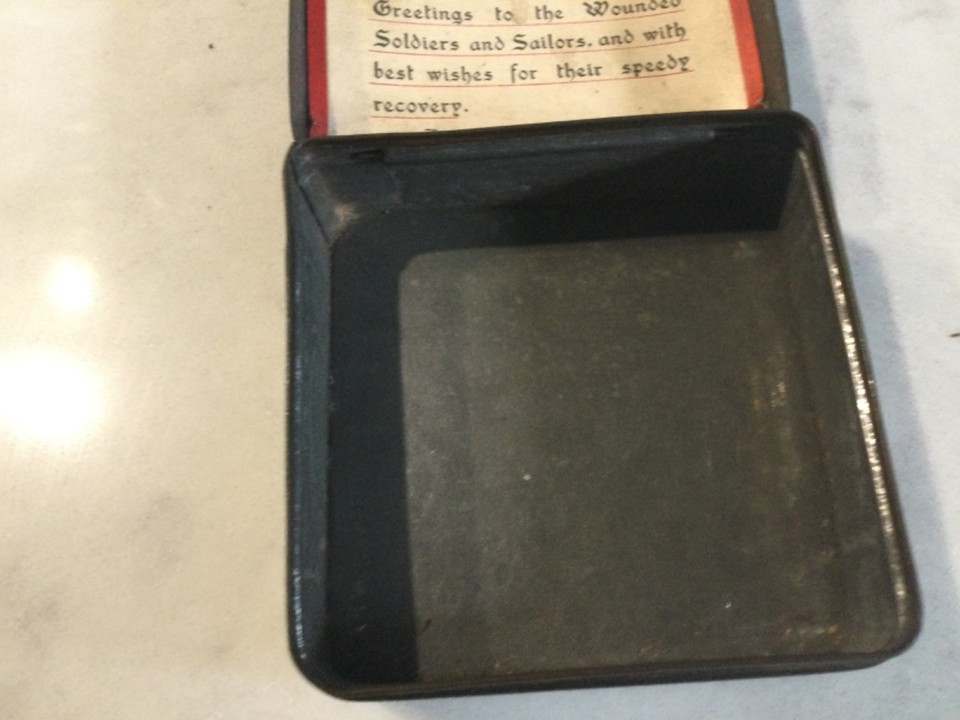 RARE ORIGINAL WW1 CADBURY'S WOUNDED SOLDIERS & SAILORS CHOCOLATE TIN ...