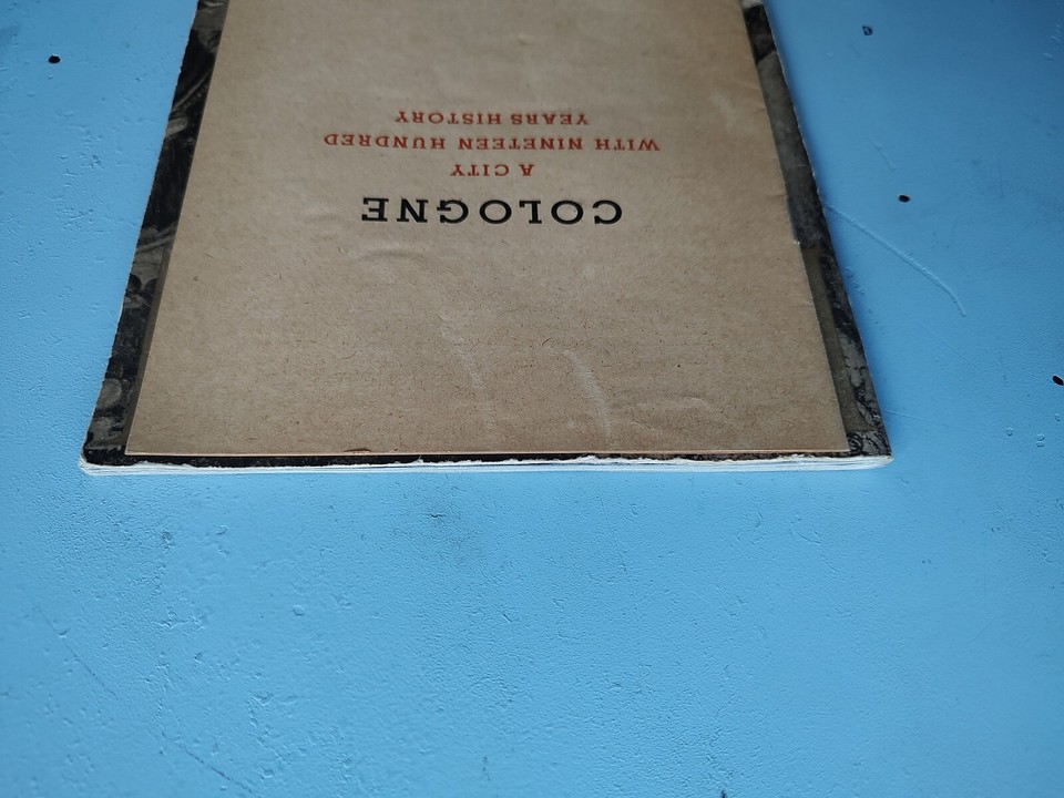 City Cologne 1900 Year Anniversary 1950 Program Koln Germany Pamphlet ...