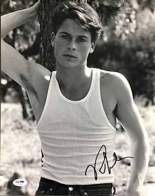 ROB LOWE SIGNED 11X14 PHOTO PSA COA AUTOGRAPH AD89968 | eBay