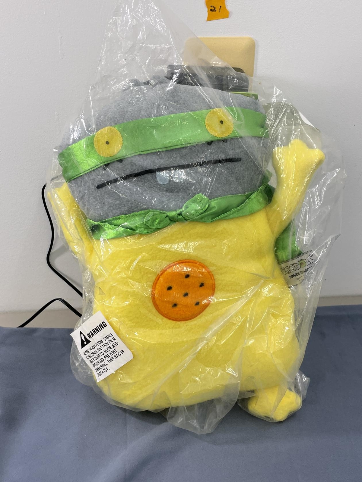 2012 Pretty Ugly Uglydoll Large 12" Bright Yellow Power Babo Stuffed ...