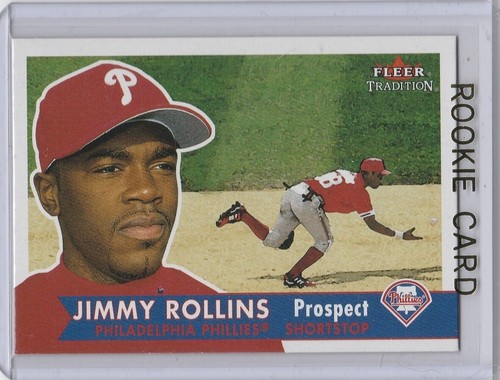 JIMMY ROLLINS 2001 Fleer Tradition ROOKIE CARD Phillies Baseball ...