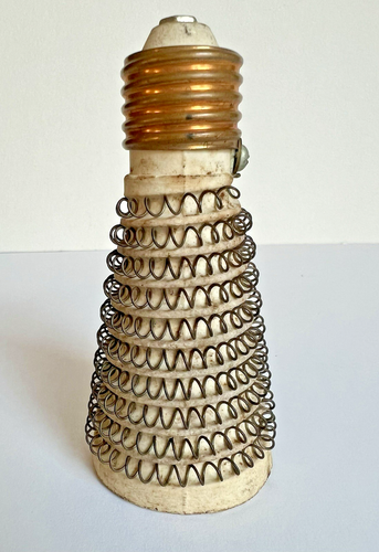 Vintage Ceramic Cone Coil Heating Element Light Socket Tested | eBay